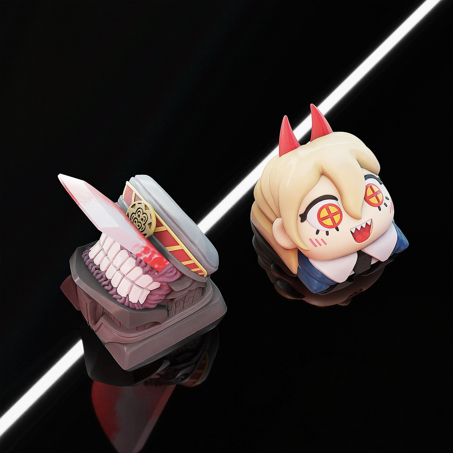 Chainsawman Keycaps Anime Dog Keycap Cute Saw Dog Keycap - Etsy