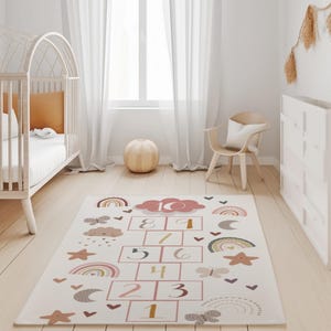 Boho-inspired Hopscotch Children's Rug: A Stylish Way to Play ...