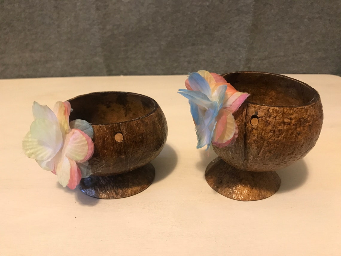 Coconut Tiki Cups - Etsy