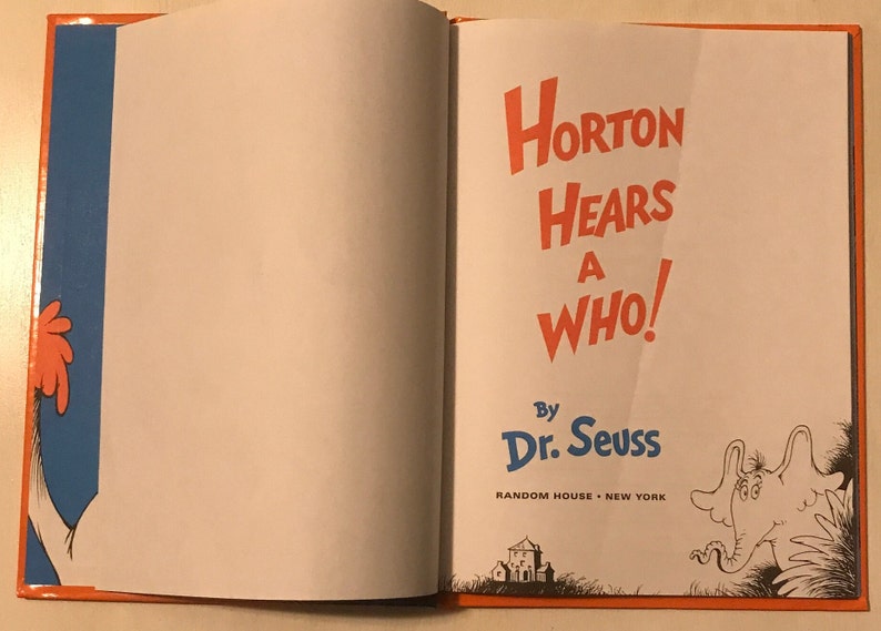 Horton Hears a Who! by Dr. Seuss - 75 Year Edition - Etsy