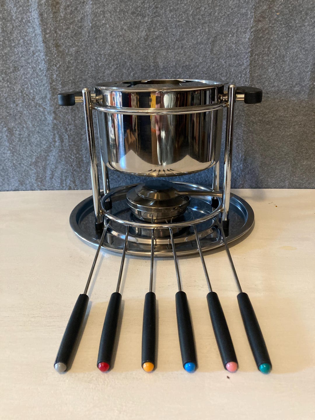 Stainless Steel Fondue Set - Etsy