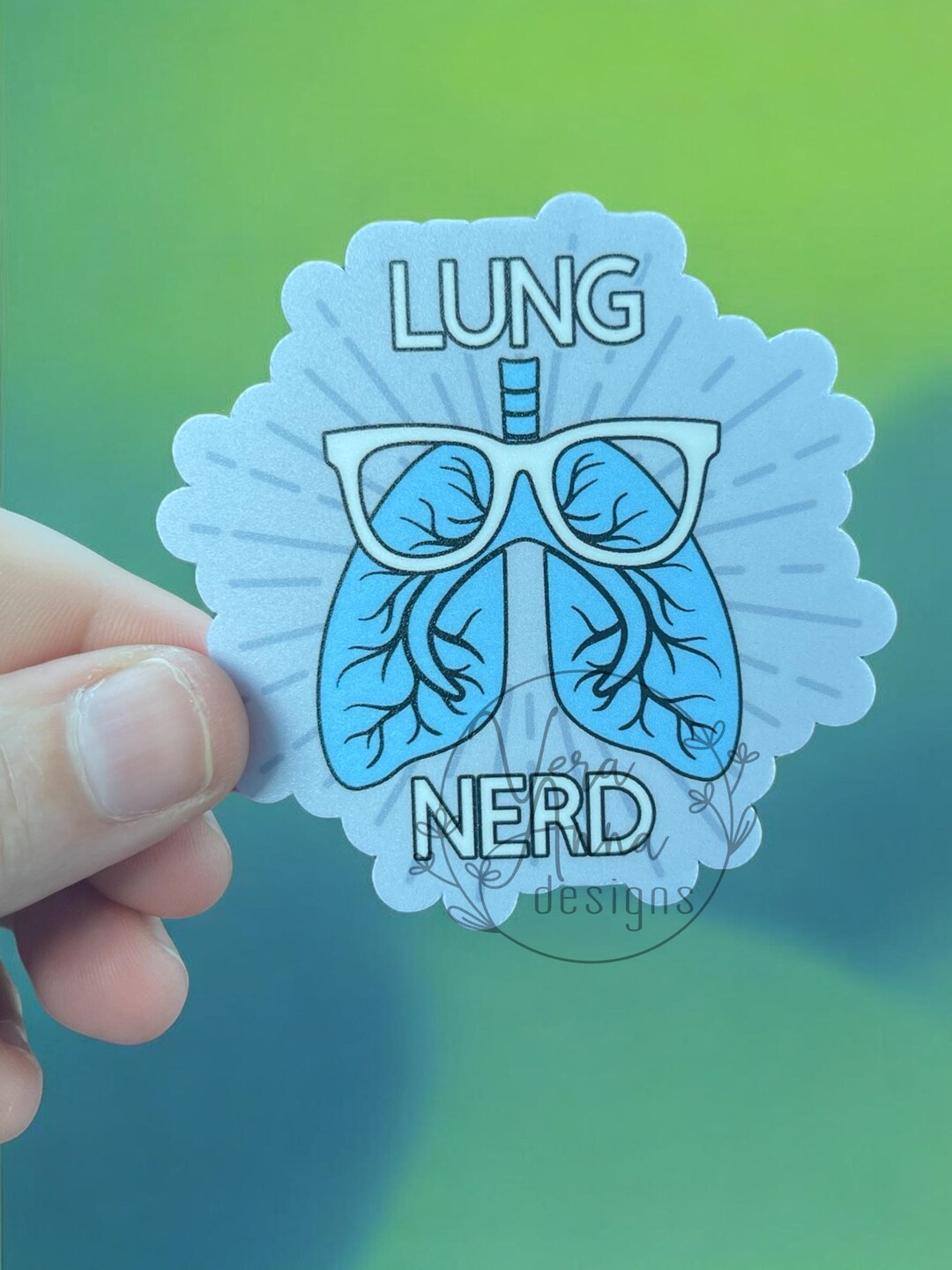 Lung Nerd Sticker - Etsy