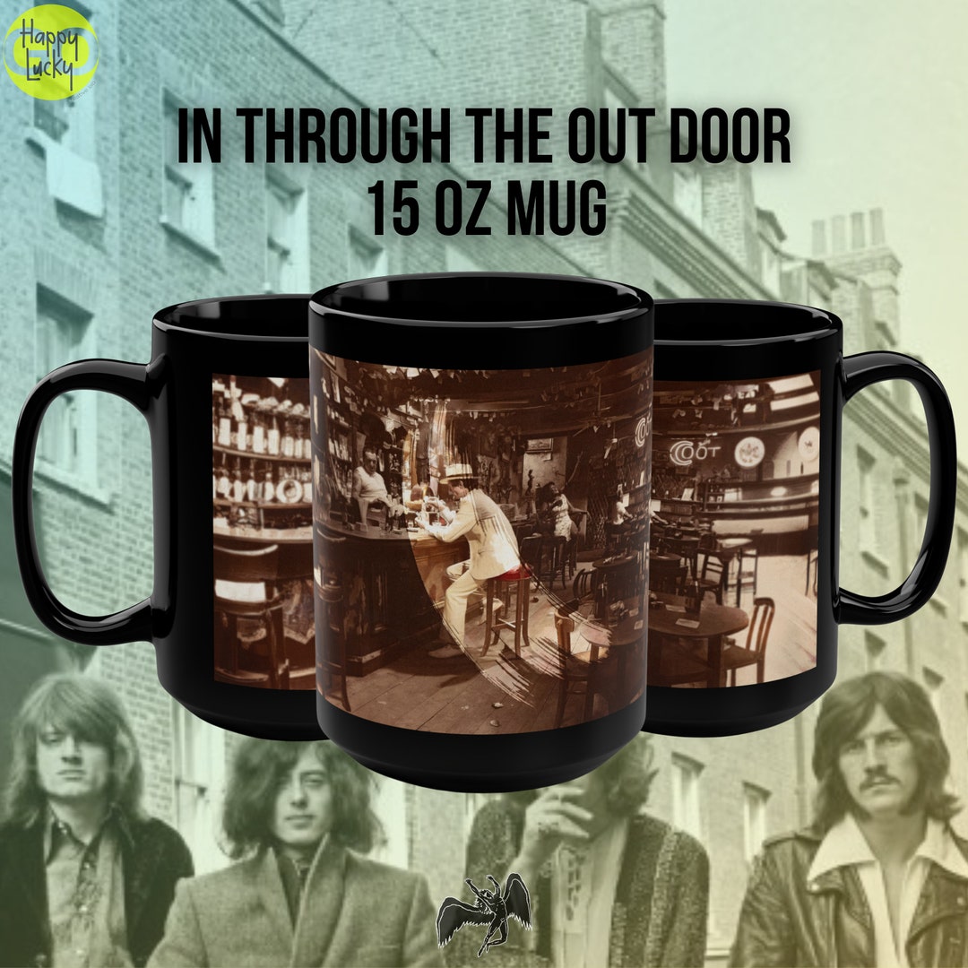 Led Zeppelin Mug, Coffee Cup, Black Mug, 15oz, Rock Mug, Album Cover ...