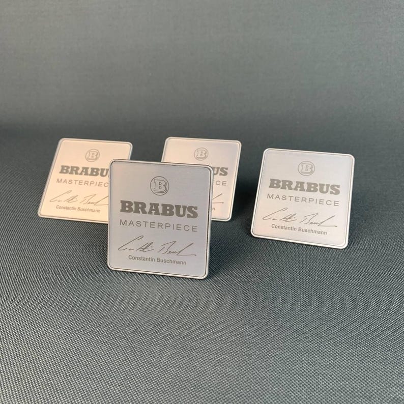 Brabus Masterpiece Silver Color Seat Emblem Set for Mercedes G-class - Etsy
