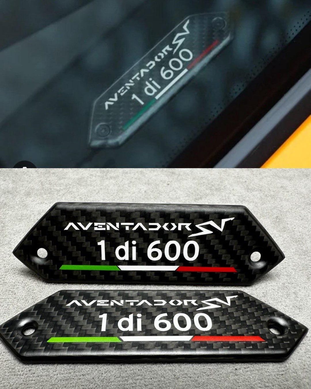 Эмблема Lamborghini Aventador SV из карбона - Etsy