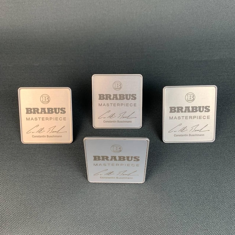 Brabus Masterpiece Silver Color Seat Emblem Set for Mercedes G-class - Etsy