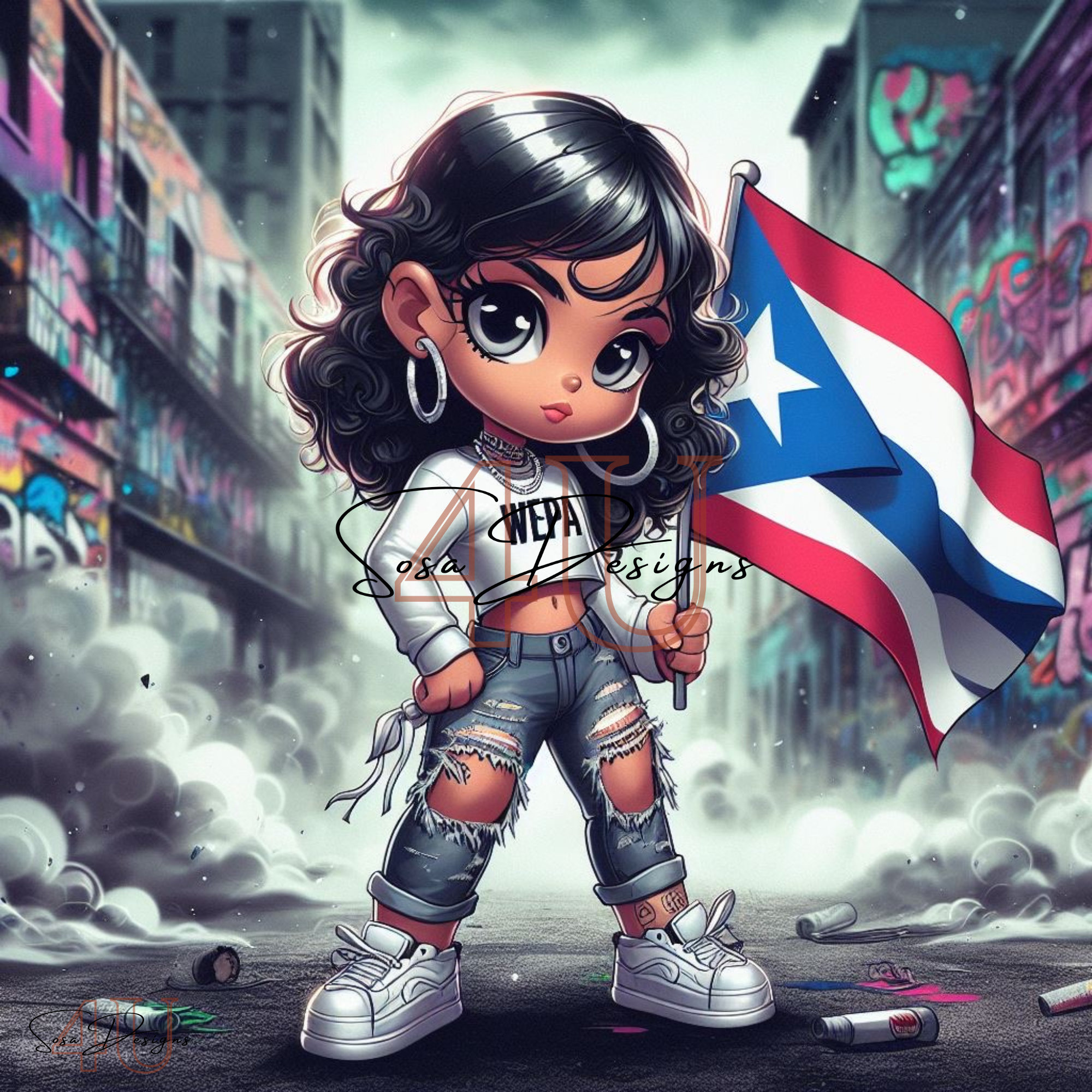 DIGITAL FILES- Pretty Puerto Rican City Girl - Etsy