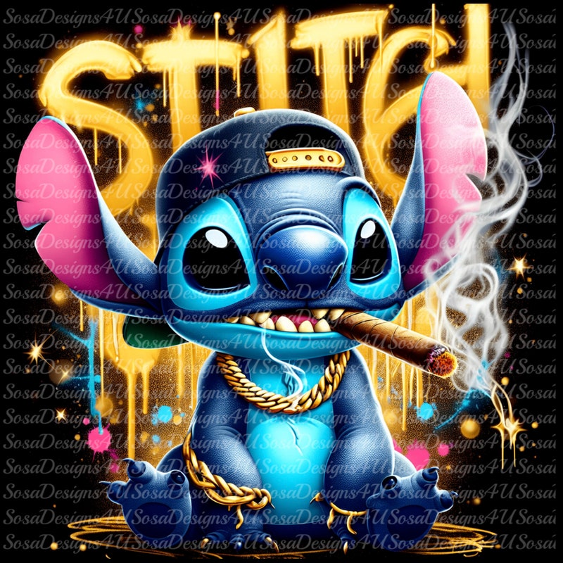 Stitch Smoking - Etsy