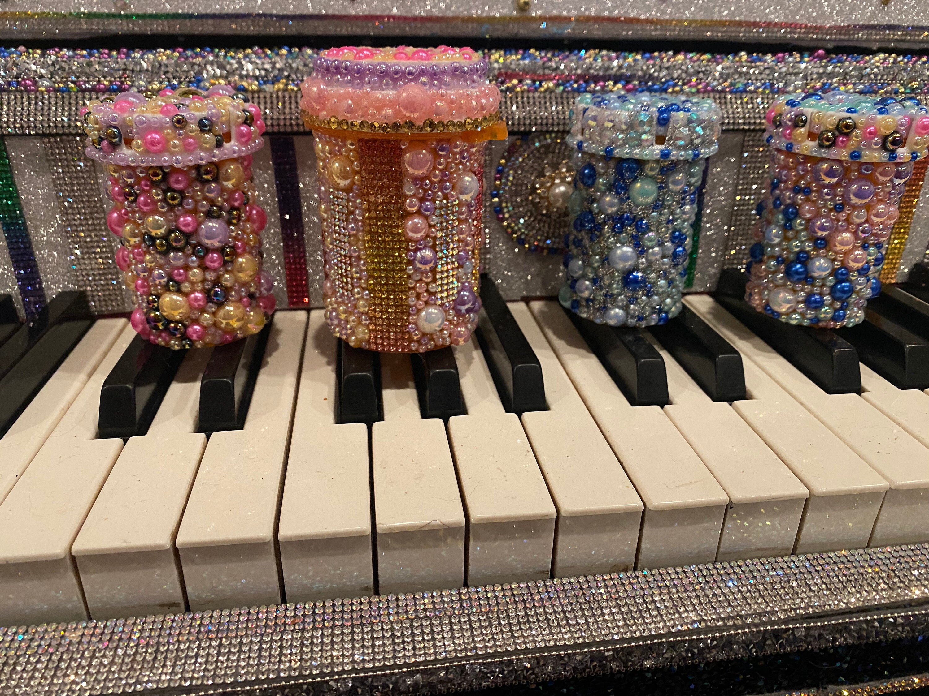 Bedazzled Pill Trinket Bottle - Etsy