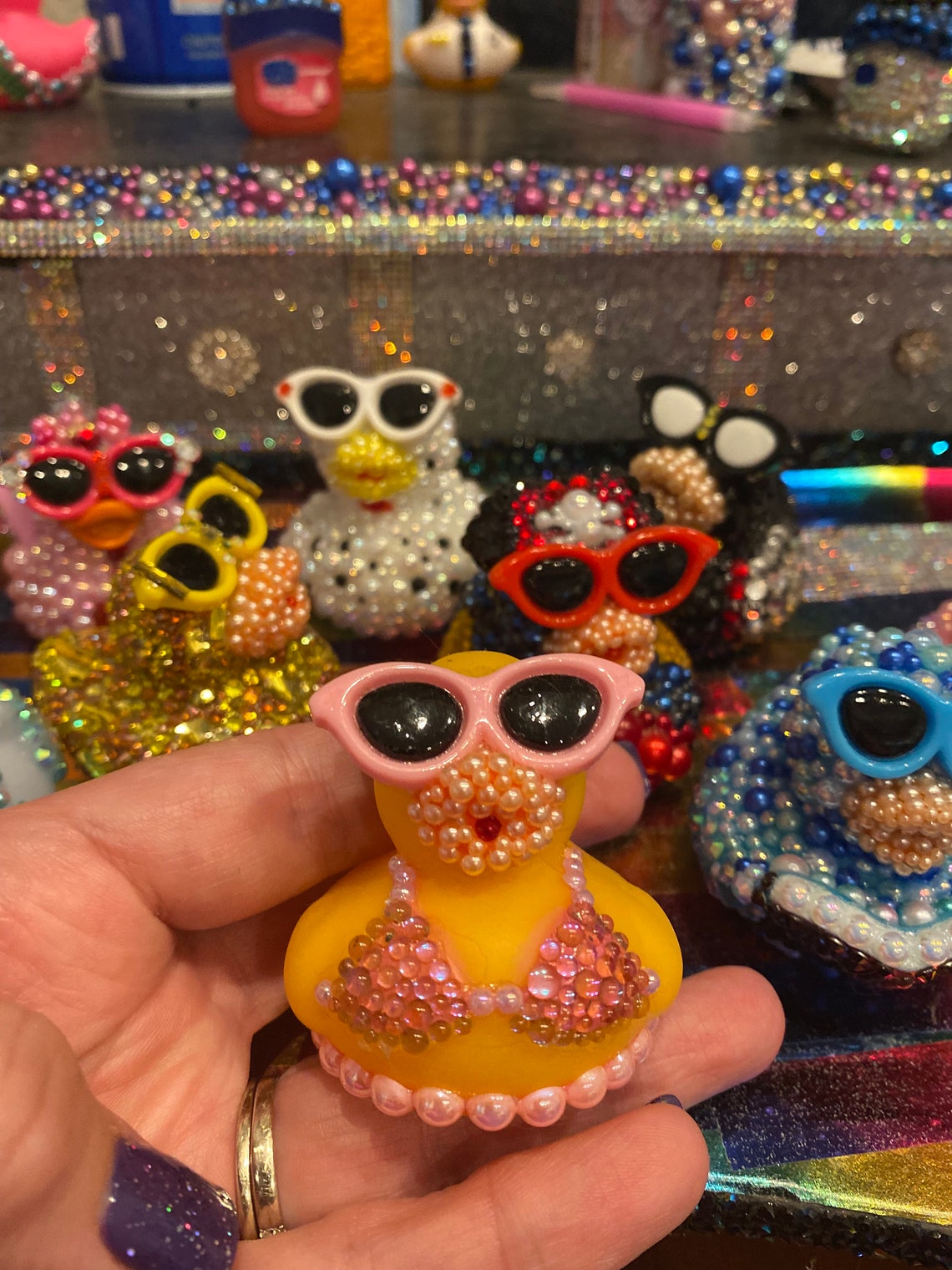 Bedazzled Custom Ducks - Etsy