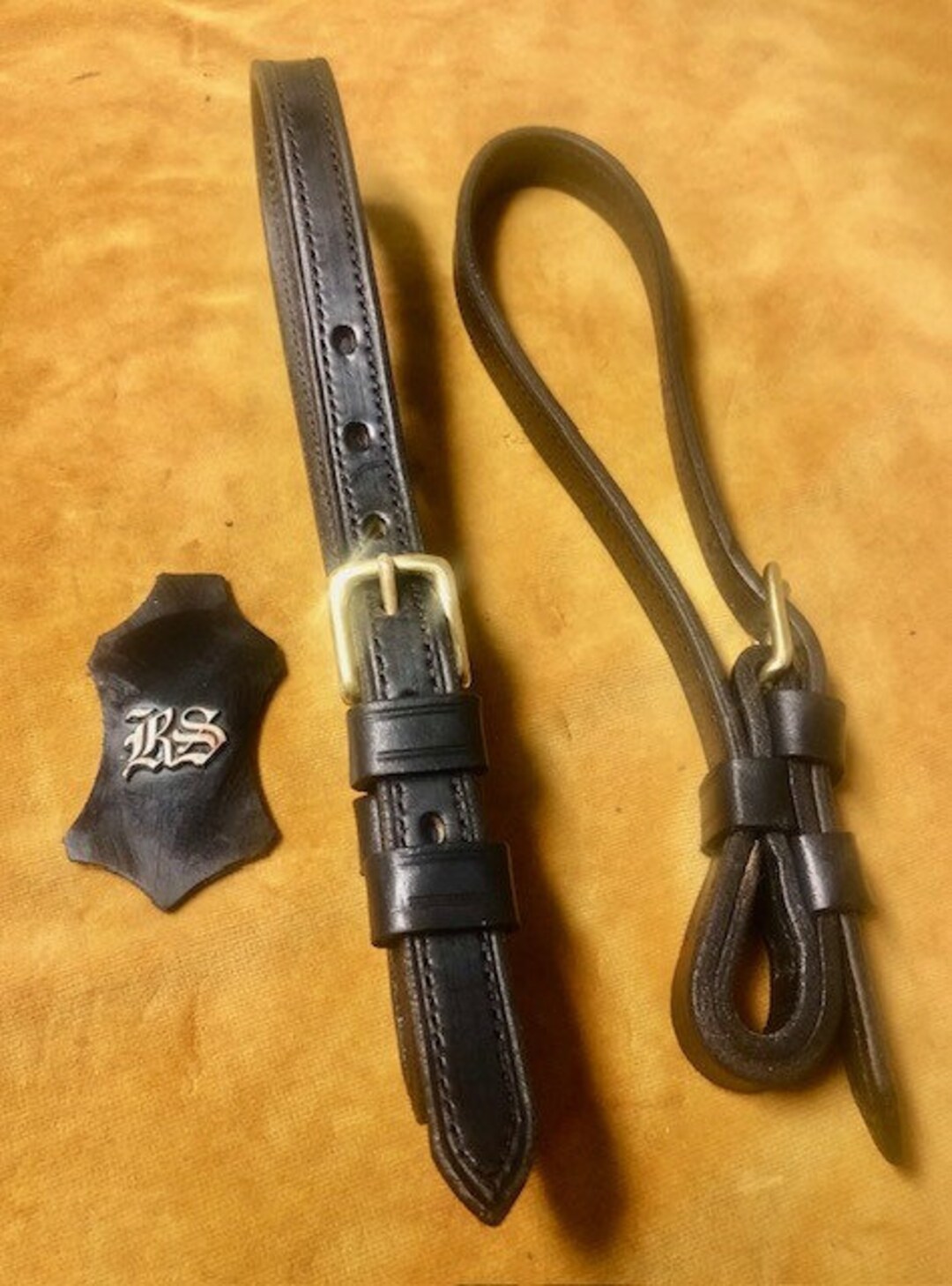 Pair of Black and Brass Breeching Straps Direct From the Maker Robert H ...