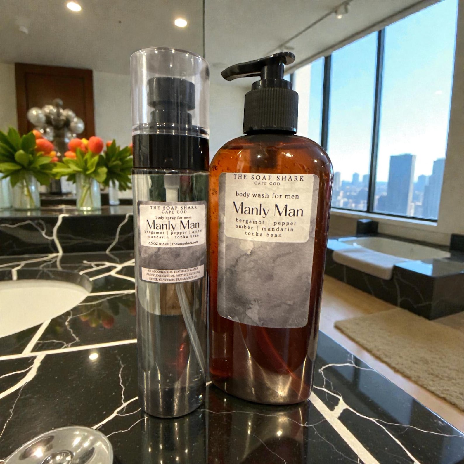 Body Wash & Cologne Spray | Mens Gift Set |manly Man - Etsy UK