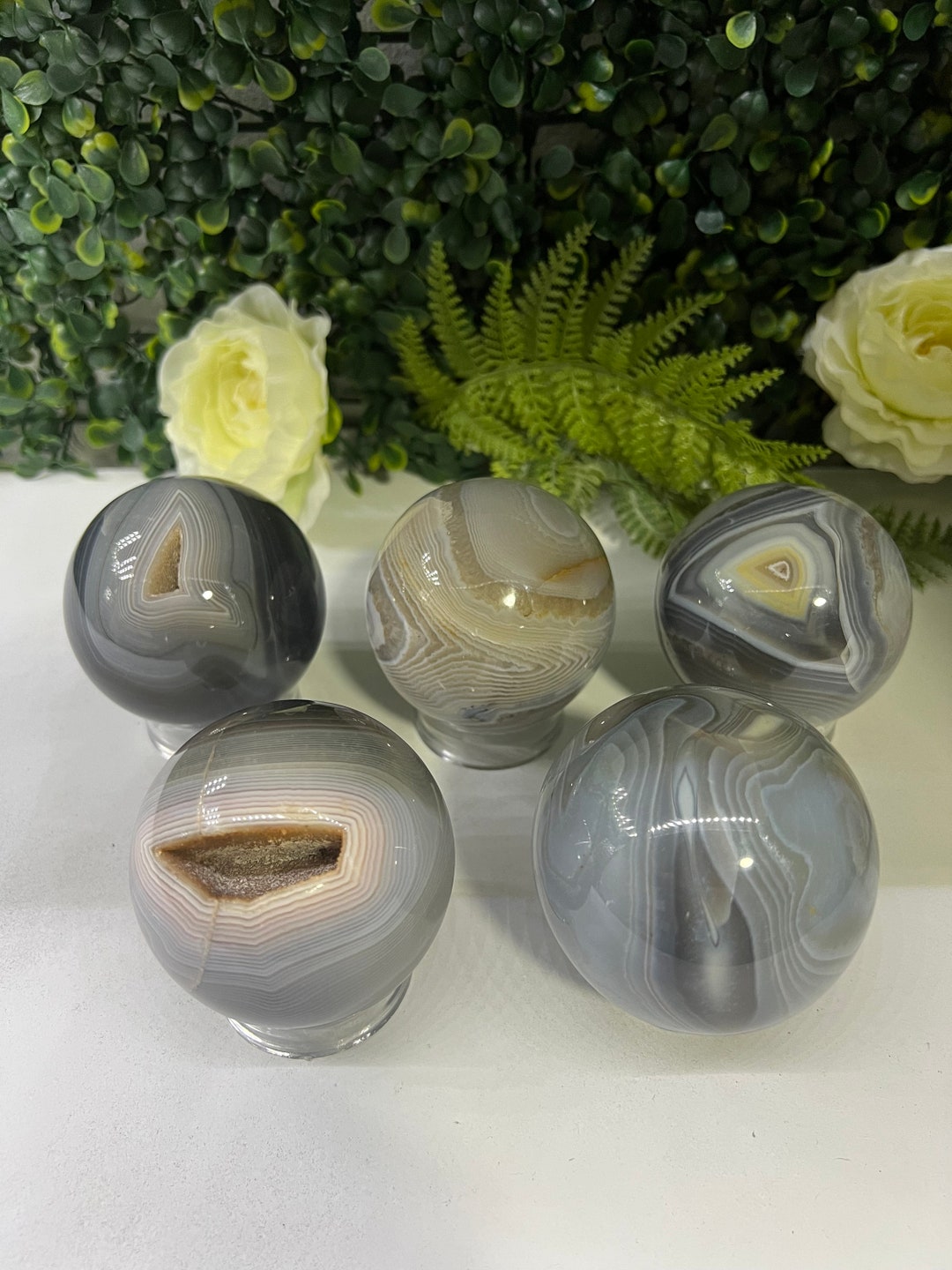 Agate Spheres - Etsy