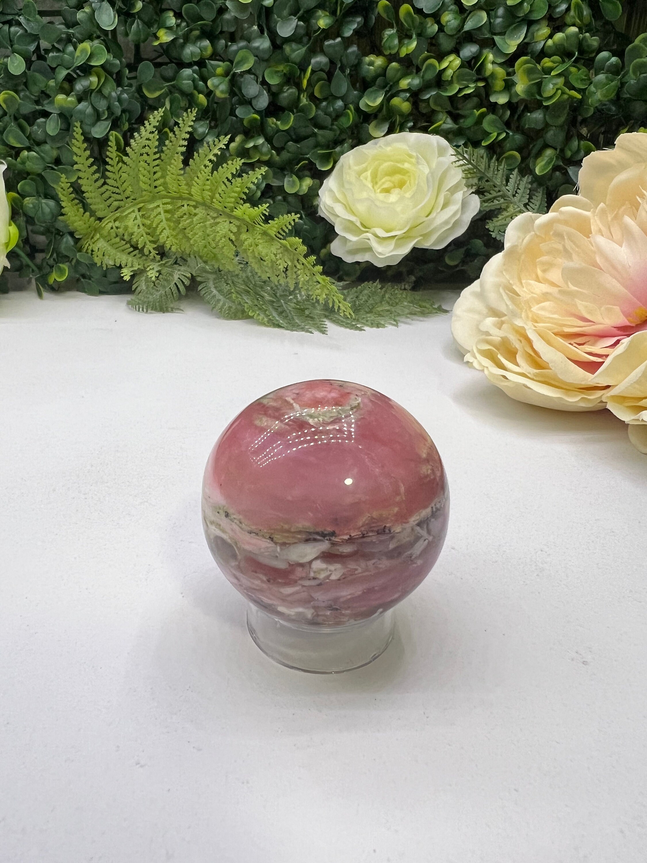 Strawberry Pink Opal Spheres - Etsy