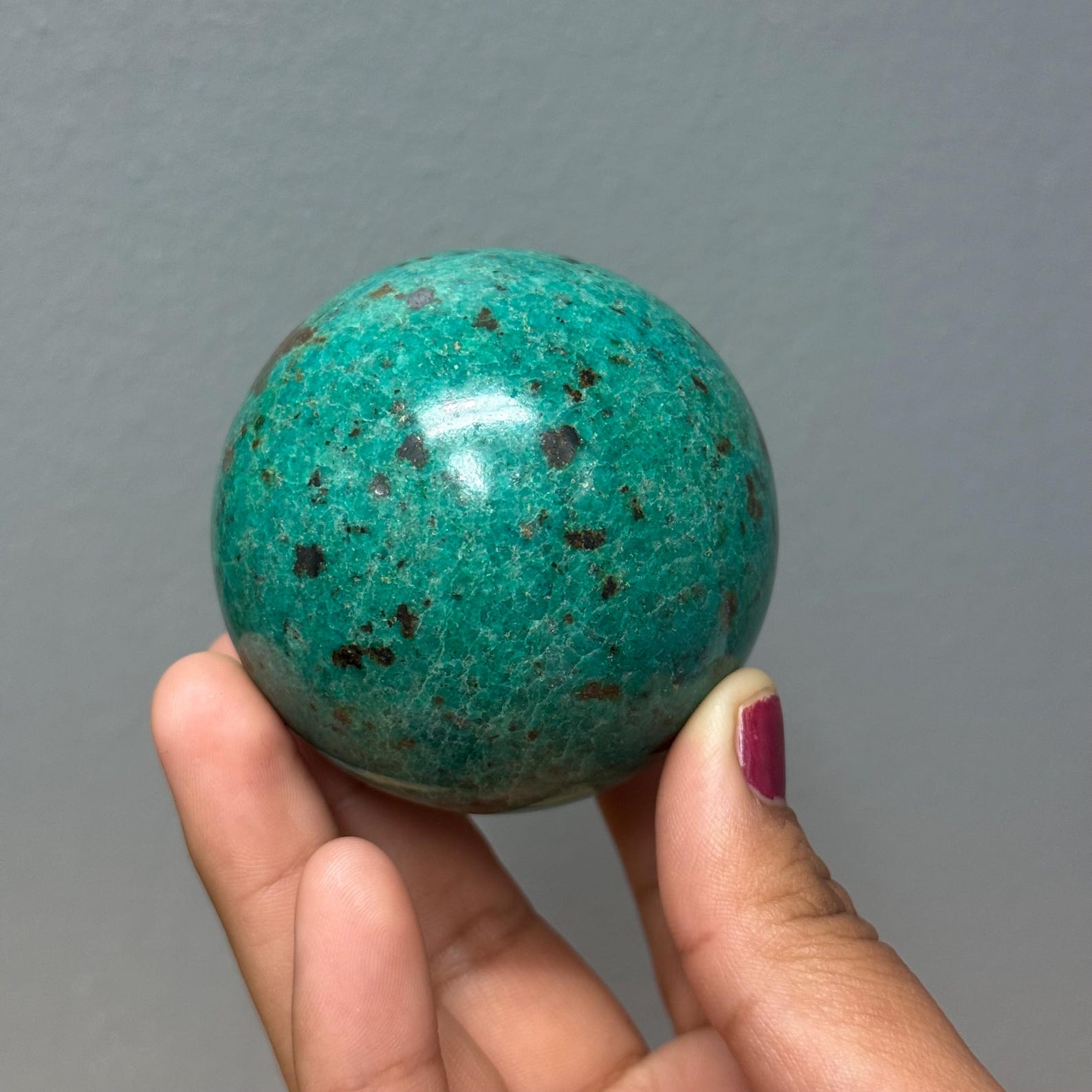 Chrysocolla Turquoise Sphere No. 1 | Confidence & Empowerment | Highly ...