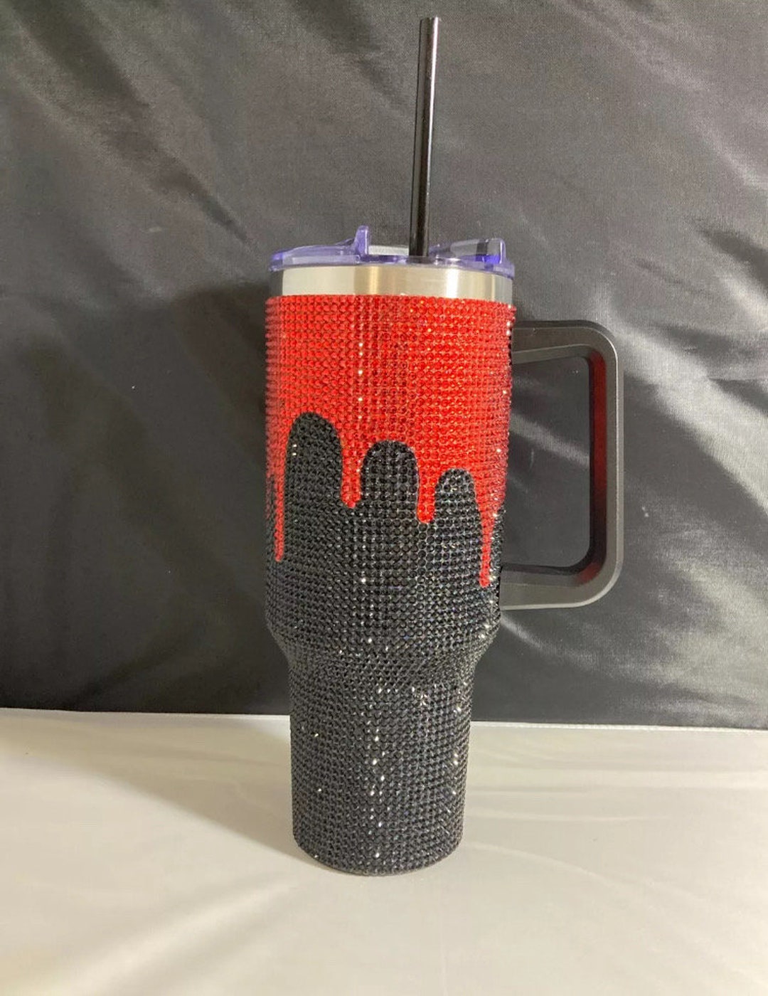 Spirit Halloween Bedazzled Bloody Bling Cup Tumbler Drinkware 40 Oz ...