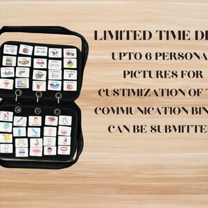 Laminating Visual Communication Photo Binder With 240 Cards, Autism ...