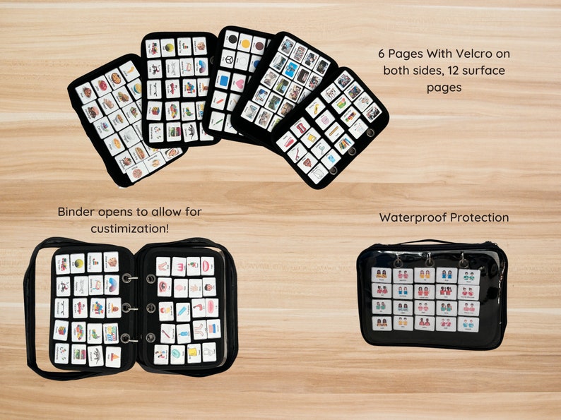 Laminating Visual Communication Photo Binder With 240 Cards, Autism ...