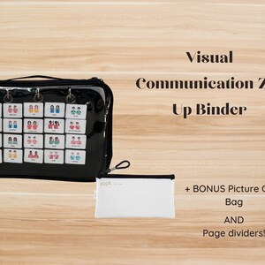 Laminating Visual Communication Photo Binder With 240 Cards, Autism ...