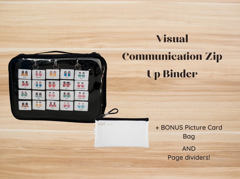 Laminating Visual Communication Photo Binder With 240 Cards, Autism ...