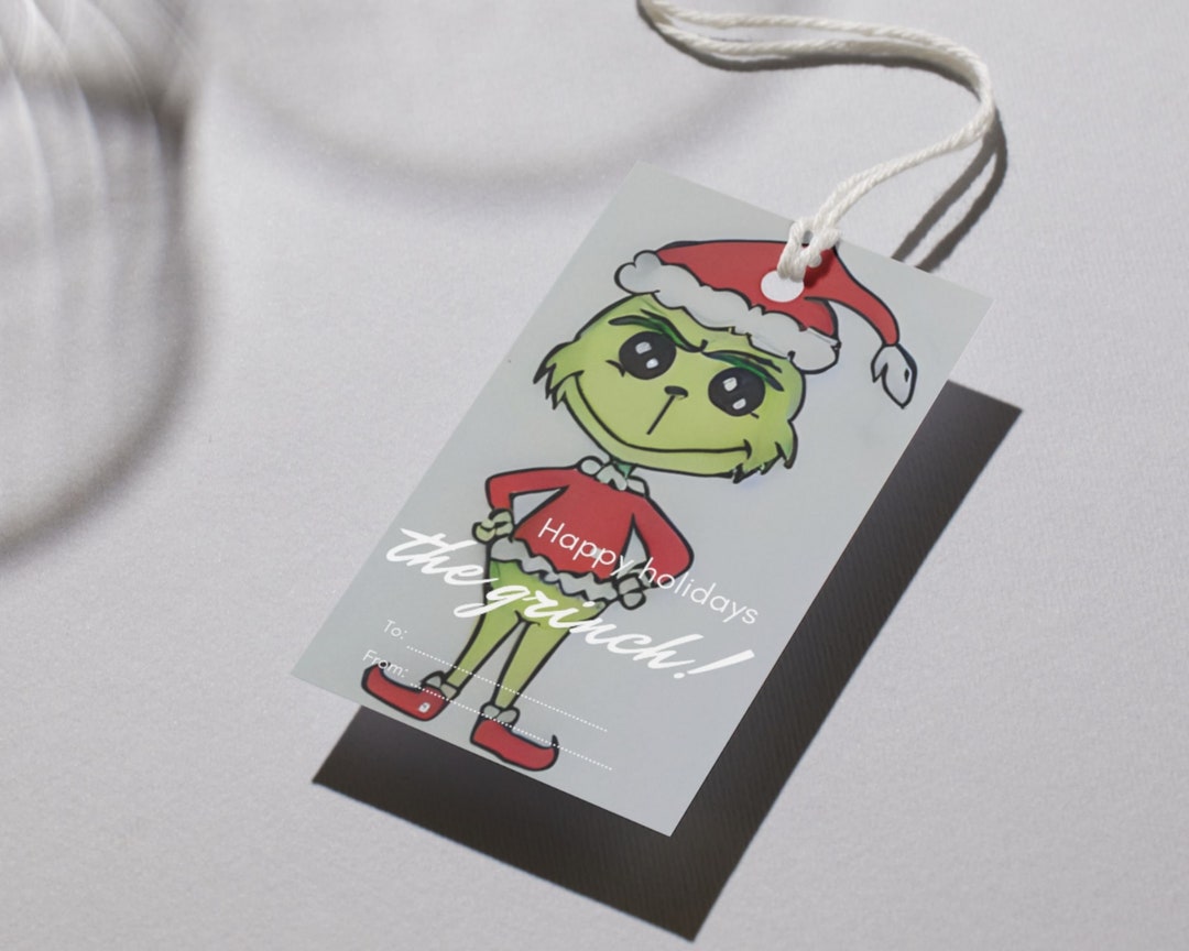 Grinch Gift Tags, Grinchmas, Grinch Gift, Grinch Printable, Christmas ...