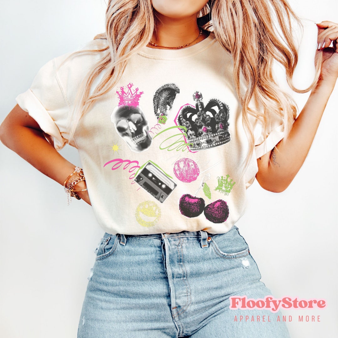 Womens Retro 2000s Shirt, 2000s Y2K Aesthetic T Shirt, Comfort Colors ...