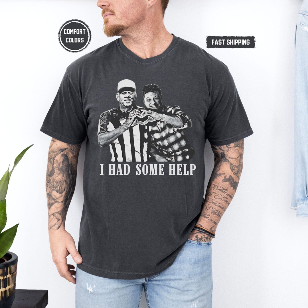 Mahomes Ref Shirt I Had Some Help Chiefs Hater Shirt Funny Gift for Dad ...