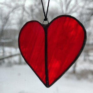 Stained Glass Heart Handcrafted Gift for Her Valentine's Day Gift Idea ...