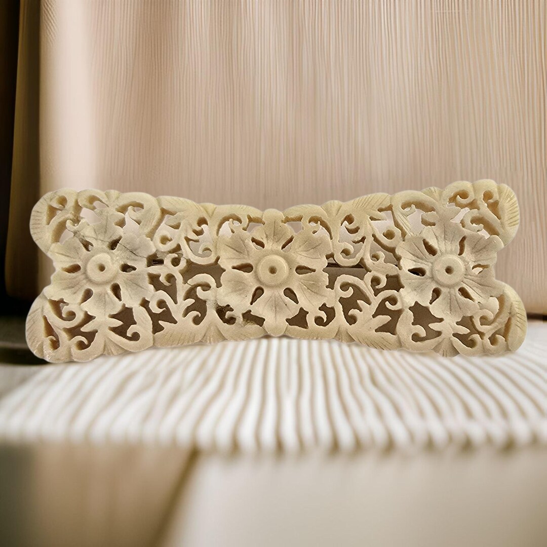 Victorian Carved Pierced Bone Brooch Antique Collar Pin Carved Bone ...