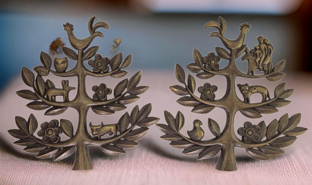 Vintage Midcentury Homco Tree of Life Set Wall Hanging Decor 1960s ...