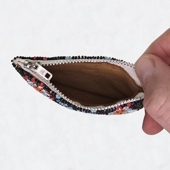 Vintage Native American Coin Purse Seed Beaded Native… - Gem