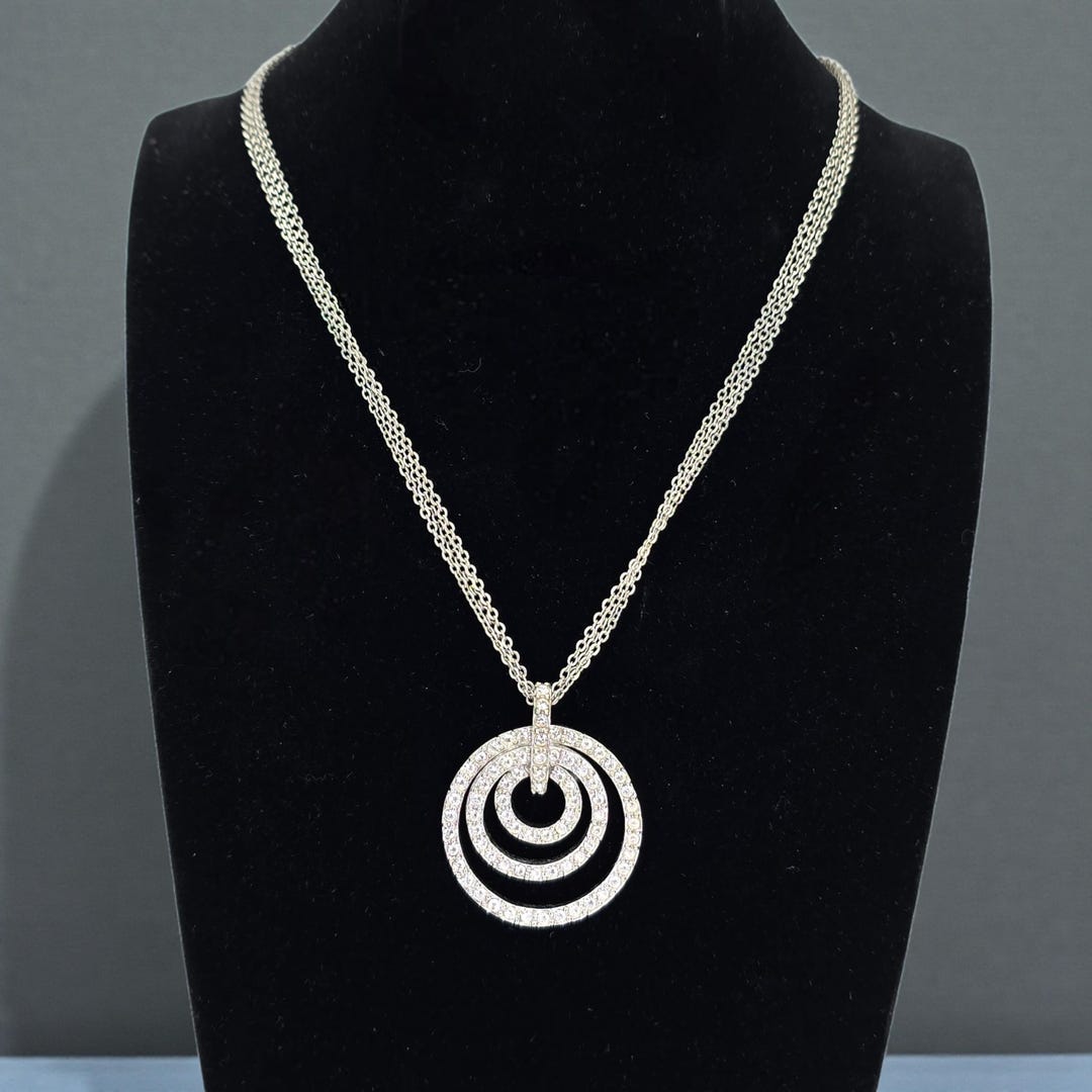 Vintage Nolan Miller Glamour Collection Eternity Circle Three Ring ...