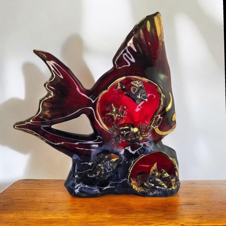 Rare Vintage Midcentury Modern Fish TV Lamp 1950s Lighted Multicolor ...
