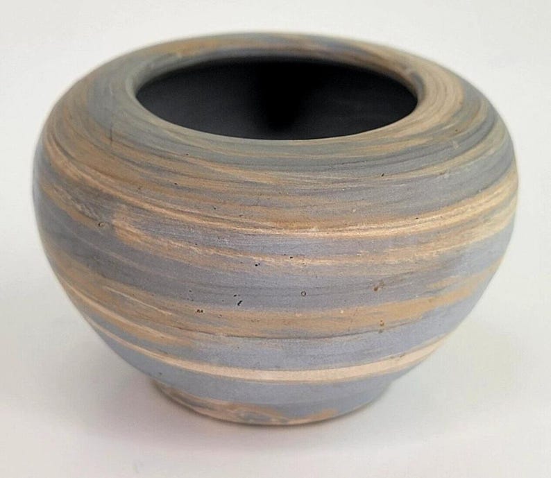 Vintage Niloak Miniature Swirl Vase Niloak Swirl Toothpick Holder ...