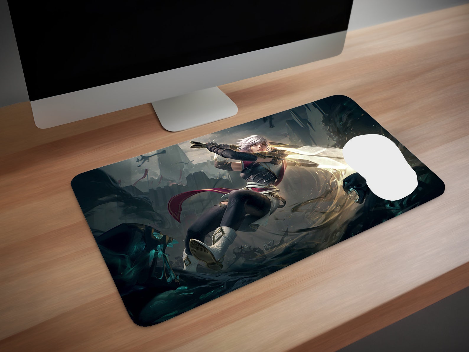 League of Legends Custom Riven, Different Sizes Mouse Pad, Gamer Gifts ...