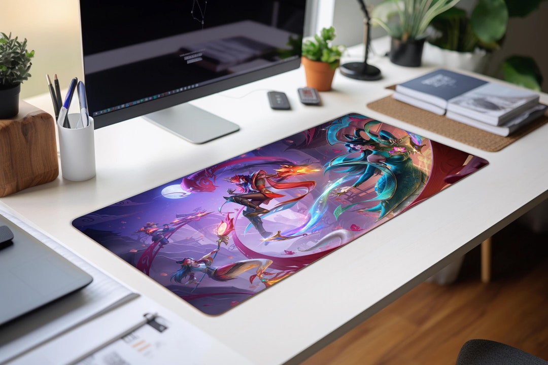 LOL Mythmaker Jhin Cassiopeia Nami Jarvan Gaming Mouse Pad, Large Desk ...