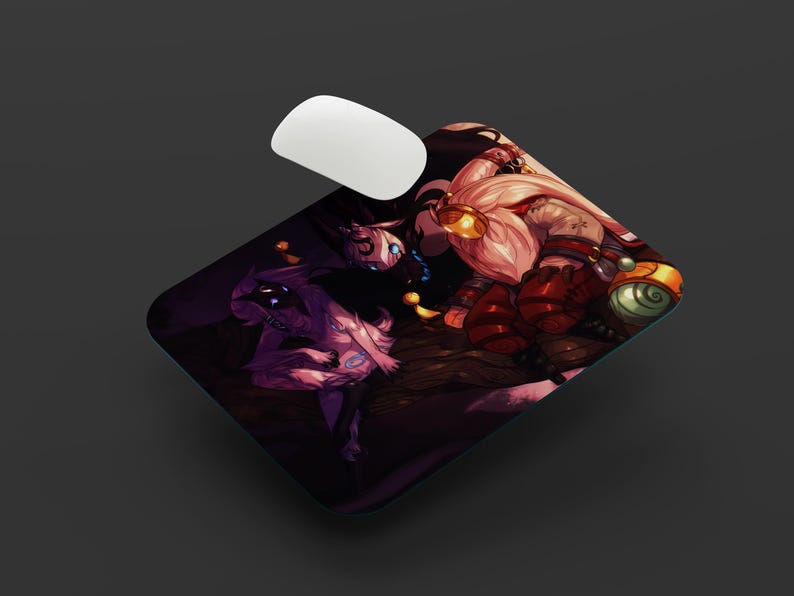 LOL Universe Kindred, Bard, Meeps Fan Art Custom Big Mousepad Gift for ...