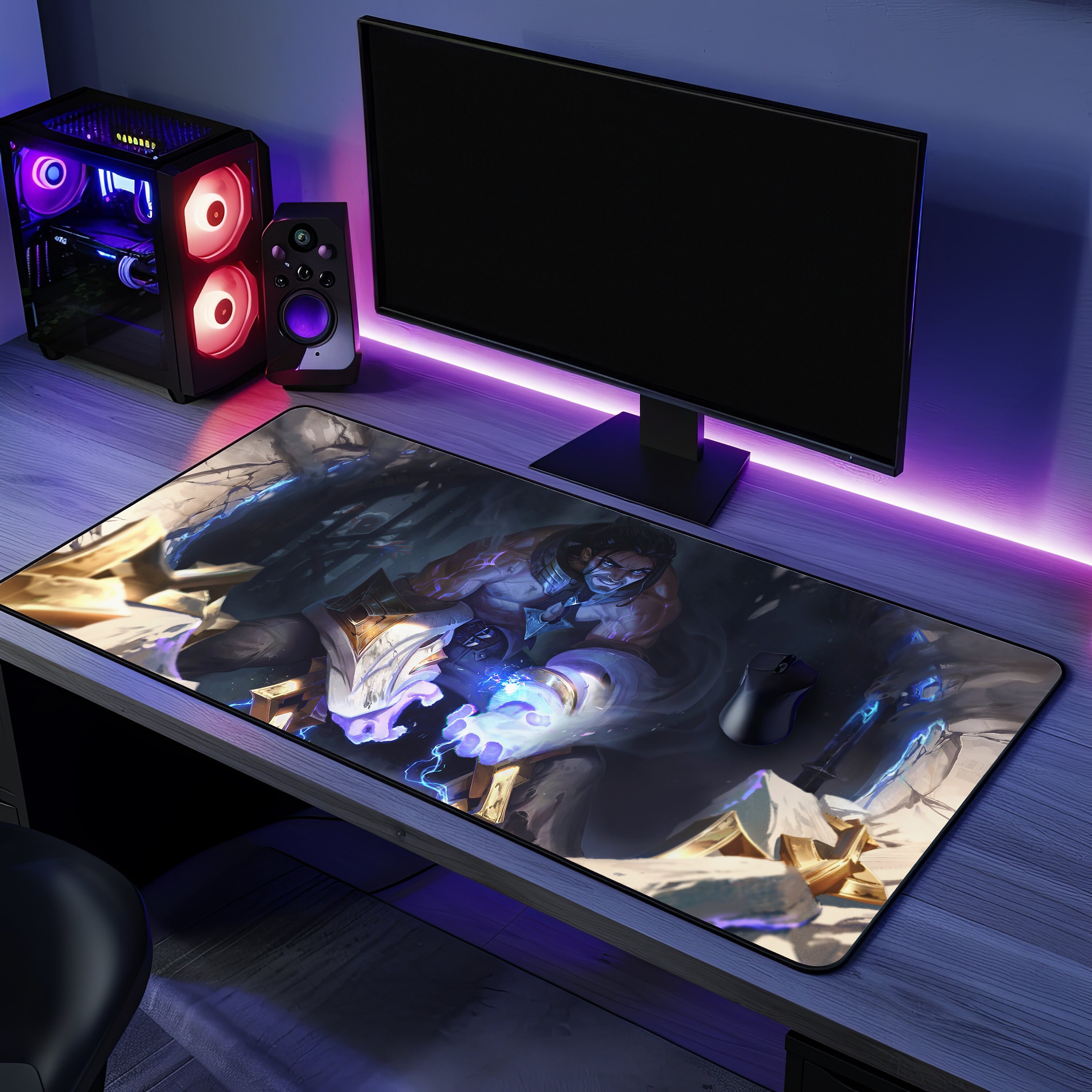 League of Legend Champion Sylas Splash LOL Mouse Pads, Video Game ...