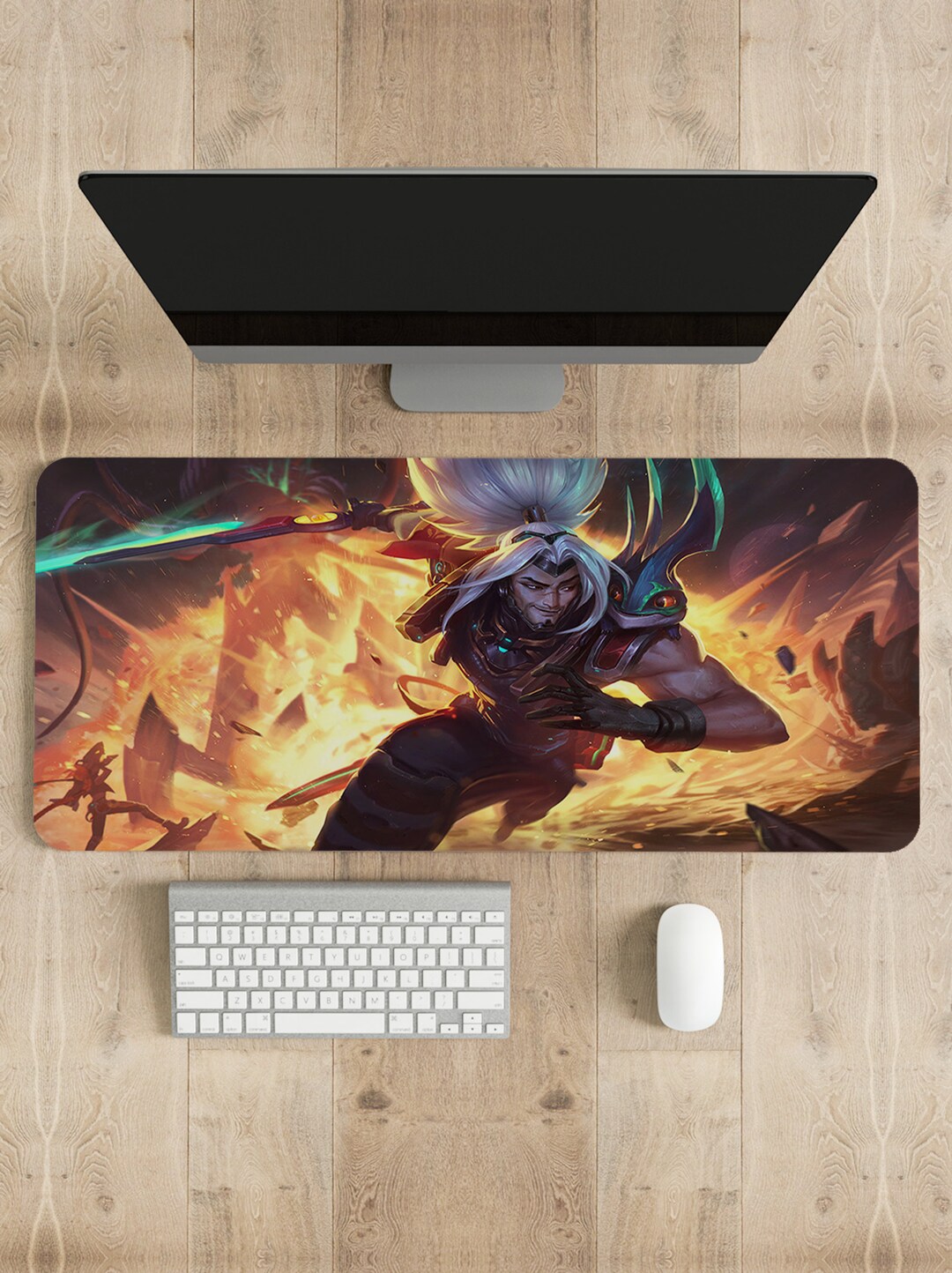 League of Legends Leona Yasuo Mouse Pad, Gaming Computer Mouse Pad ...