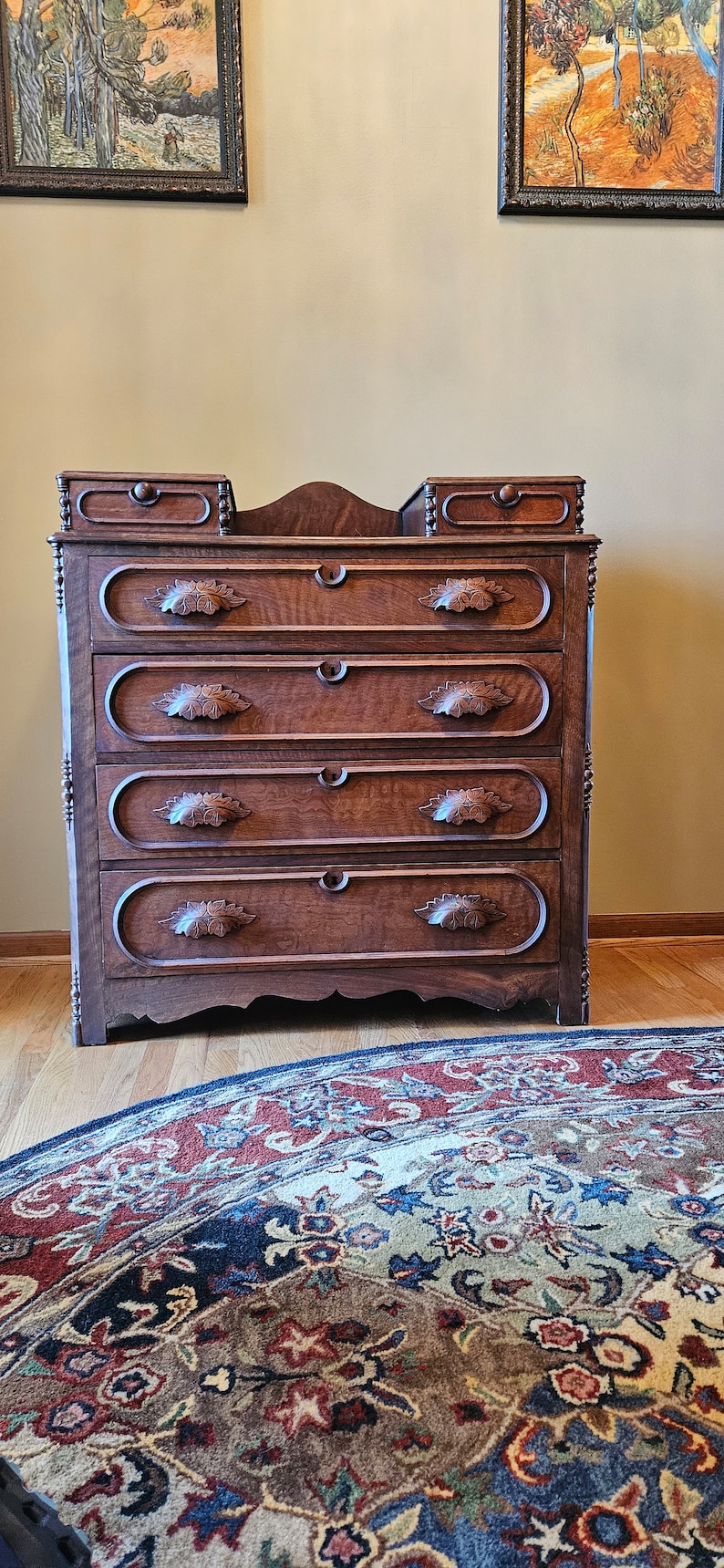 Antique Walnut Dresser - Etsy