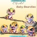Watercolor Reptiles Clipart Baby Bearded Dragon, Beardies, Herpitology ...