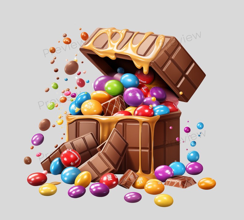 Valentines Day Clipart | Sweets Clipart | Chocolate Png | Instant ...