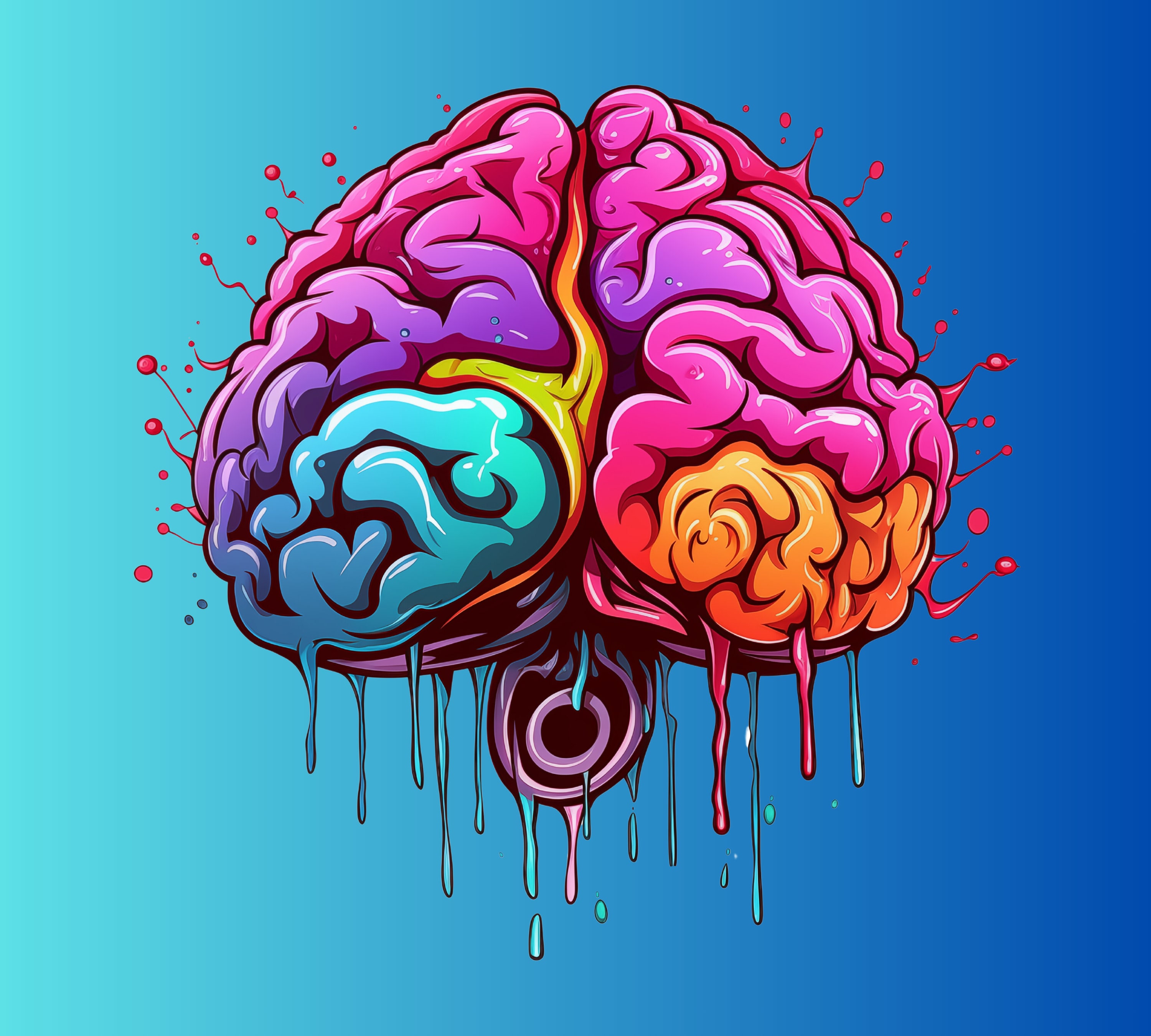 Groovy Human Brain One | Anatomy Clipart | Heart Clipart | Medical ...