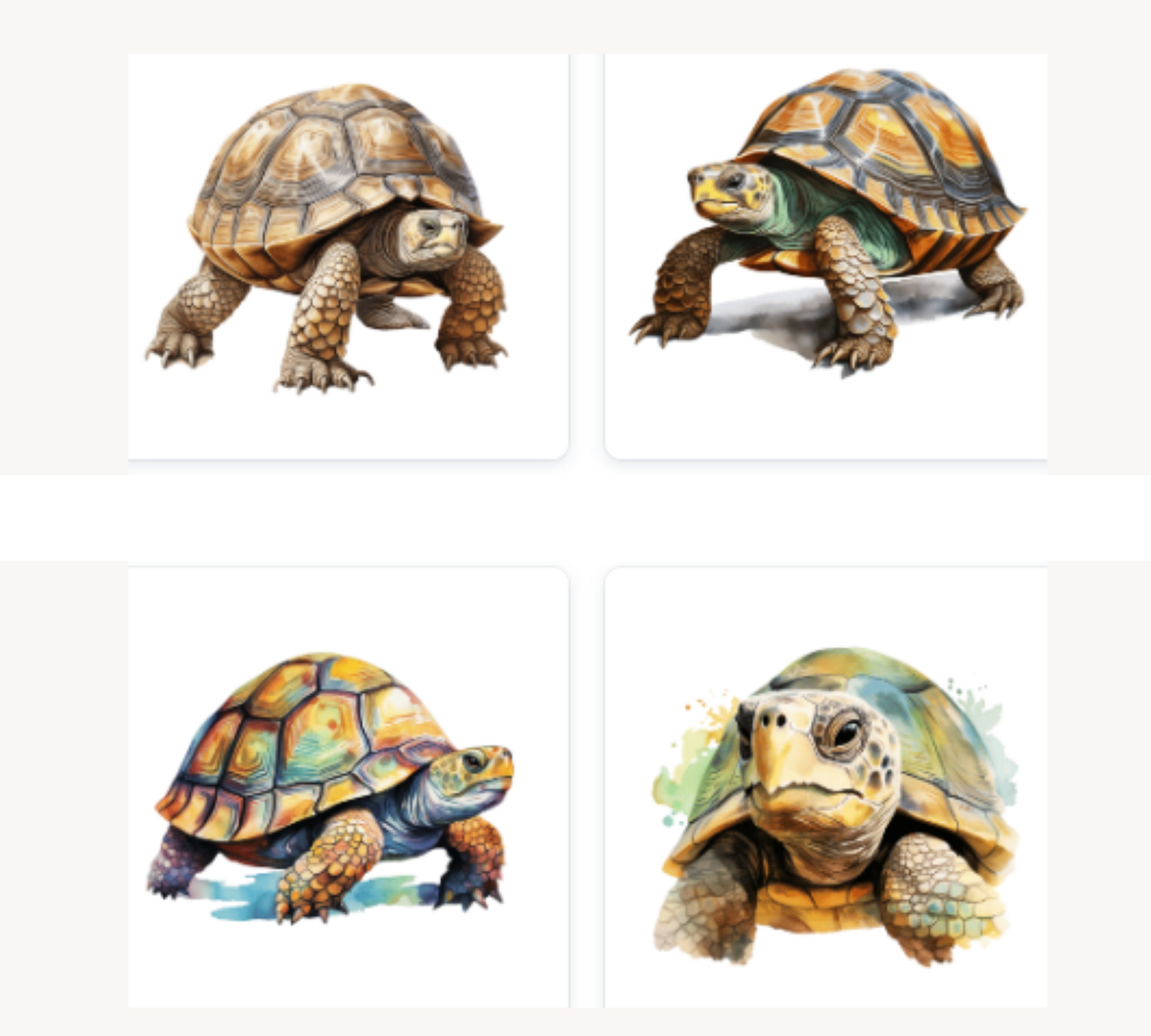 Clip Art Gift Idea Turtle PNG Digital Download Tortoises Designs ...