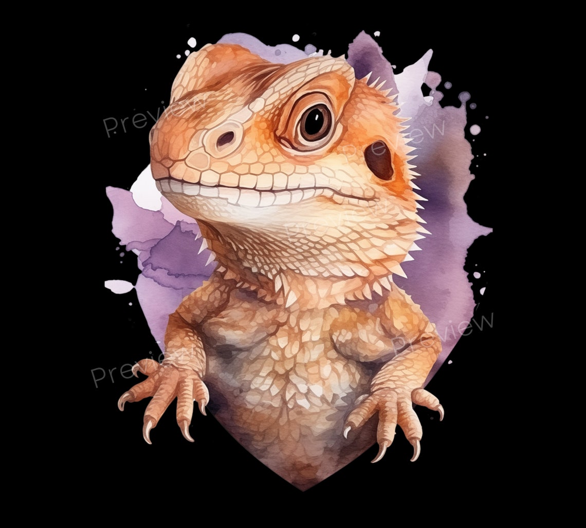 Bearded Dragon PNG | Gecko Png | Lizard Love | Cute Gecko Clipart | 12 ...