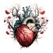 Gothic Human Heart | Anatomy Clipart | Heart Clip Art | Medical ...