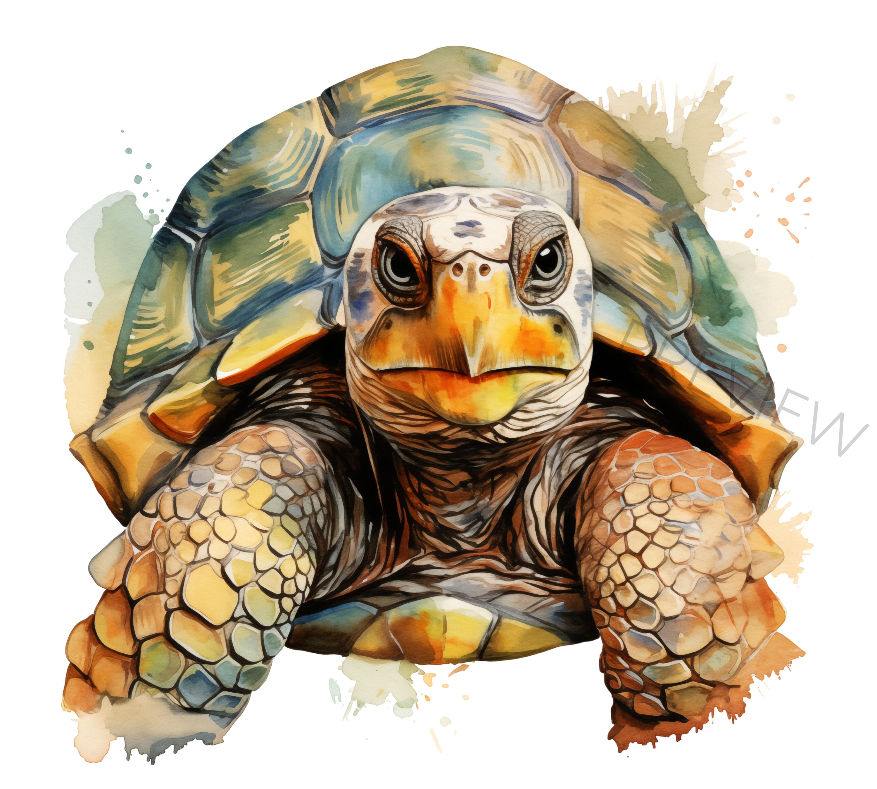 Clip Art Gift Idea Turtle PNG Digital Download Tortoises Designs ...