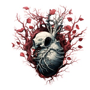 Gothic Human Heart | Anatomy Clipart | Heart Clip Art | Medical ...