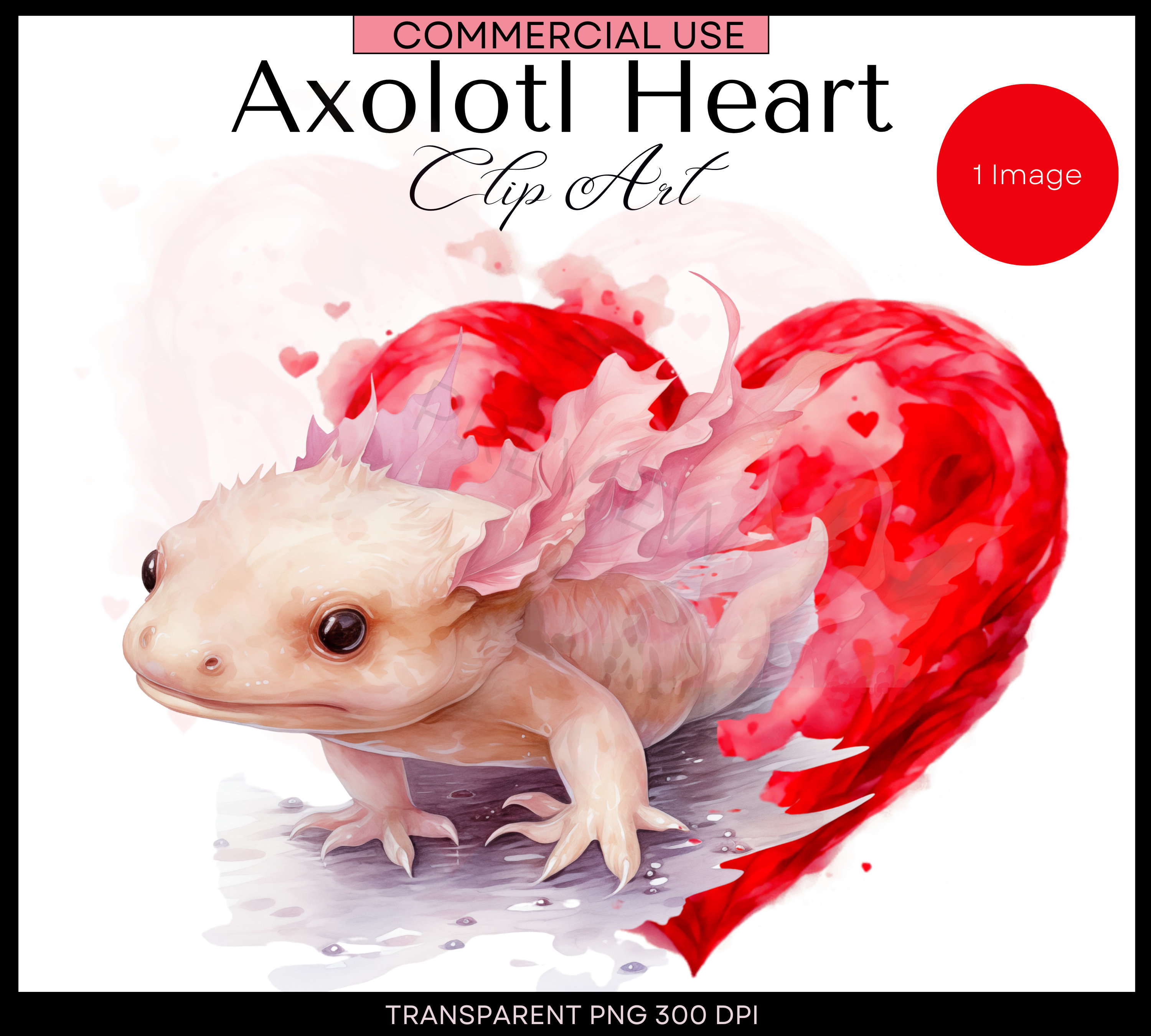 Cute Axolotls Clipart Cute Animal Axolotl Png Sea Animal Graphics ...