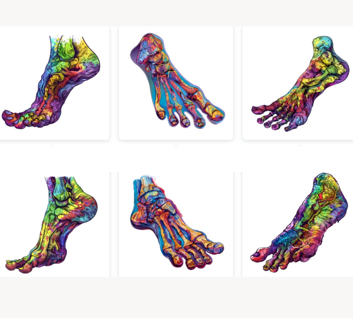Groovy Feet Anatomy Clipart Foot Clipart Medical Graphics Anatomic Foot ...